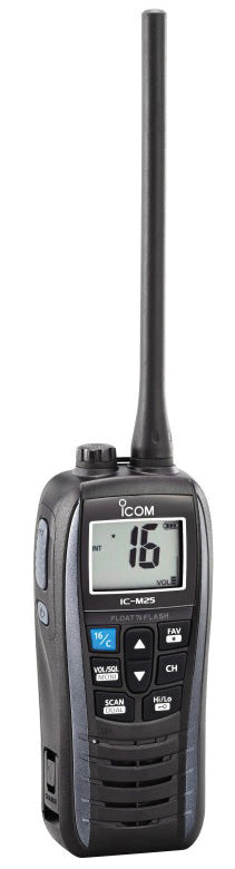 iCOM IC-M25EURO Hand Held Waterproof VHF Radio | Marine and Caravan ...